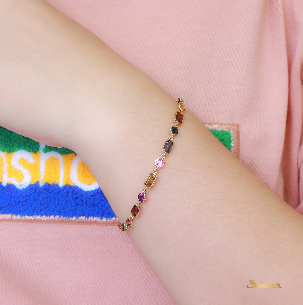 Multi-color Spinel Casual Bracelet – BANNER GEMS AND JEWELLERY