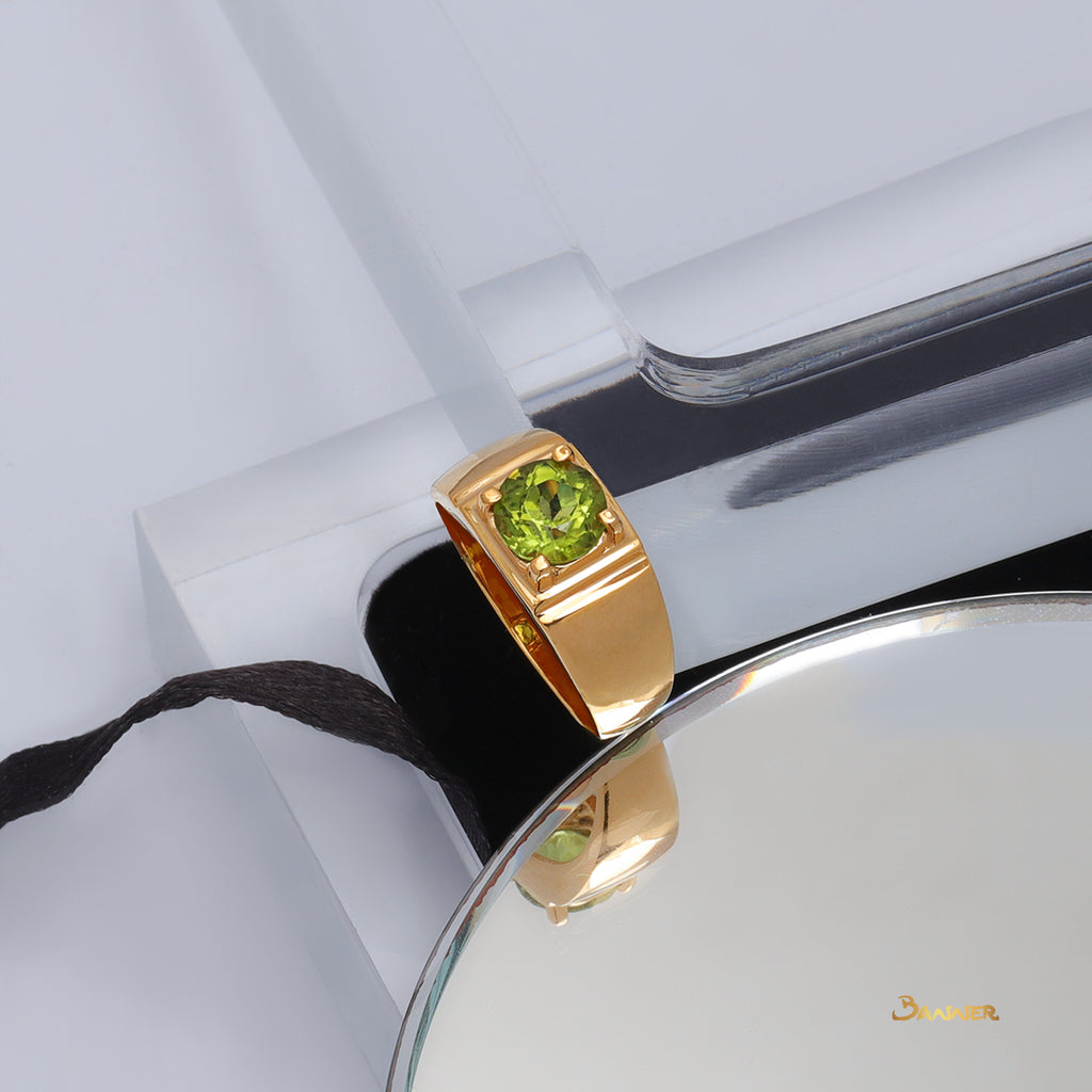 Peridot Men's Ring – BANNER GEMS AND JEWELLERY